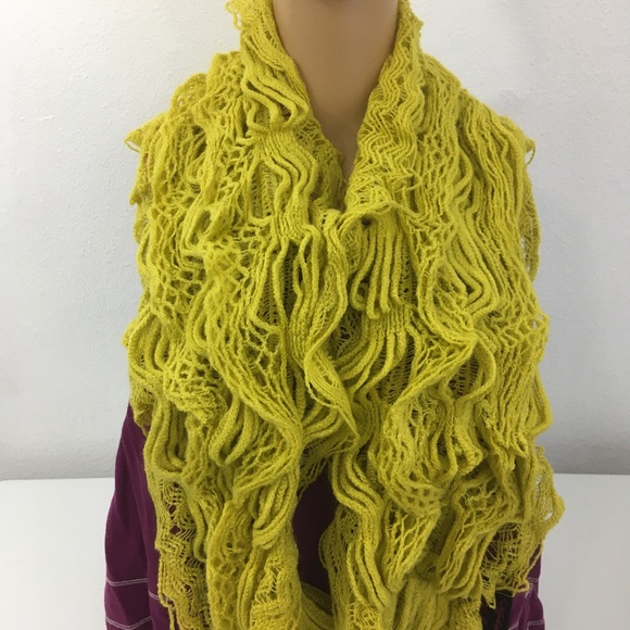 Accessories | Infinity Winter Scarf Color Yelliow Green | Poshmark